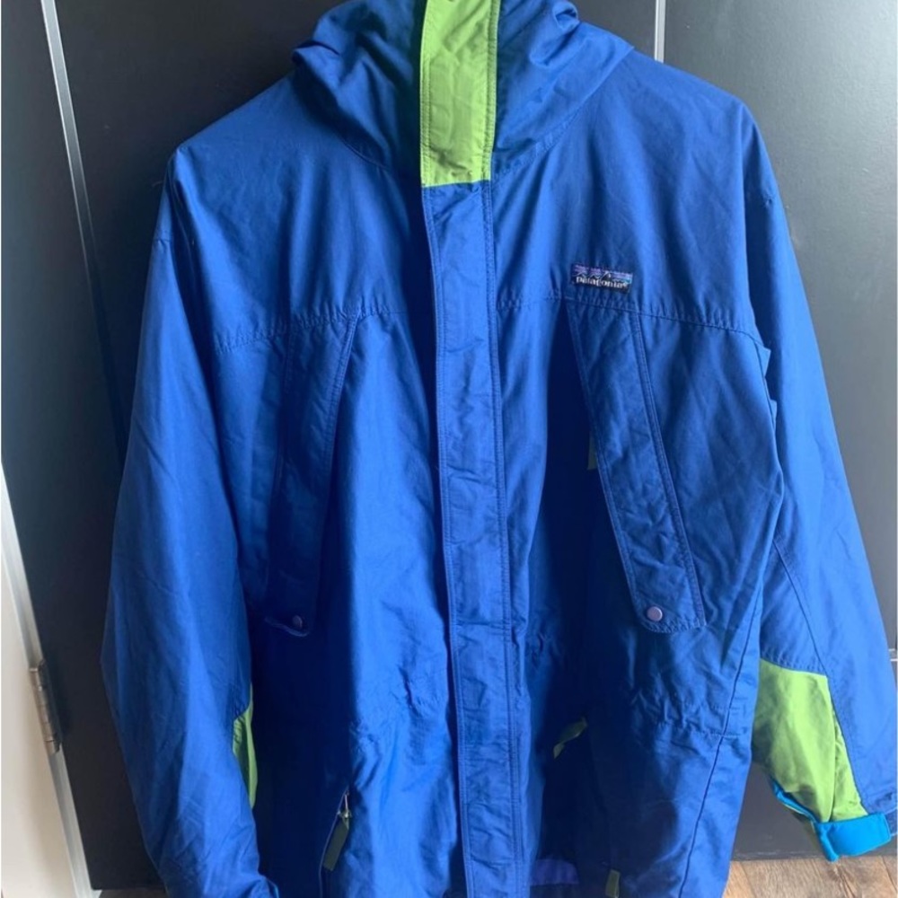 Mens Vintage (90s) Patagonia Rain Jacket - Gem